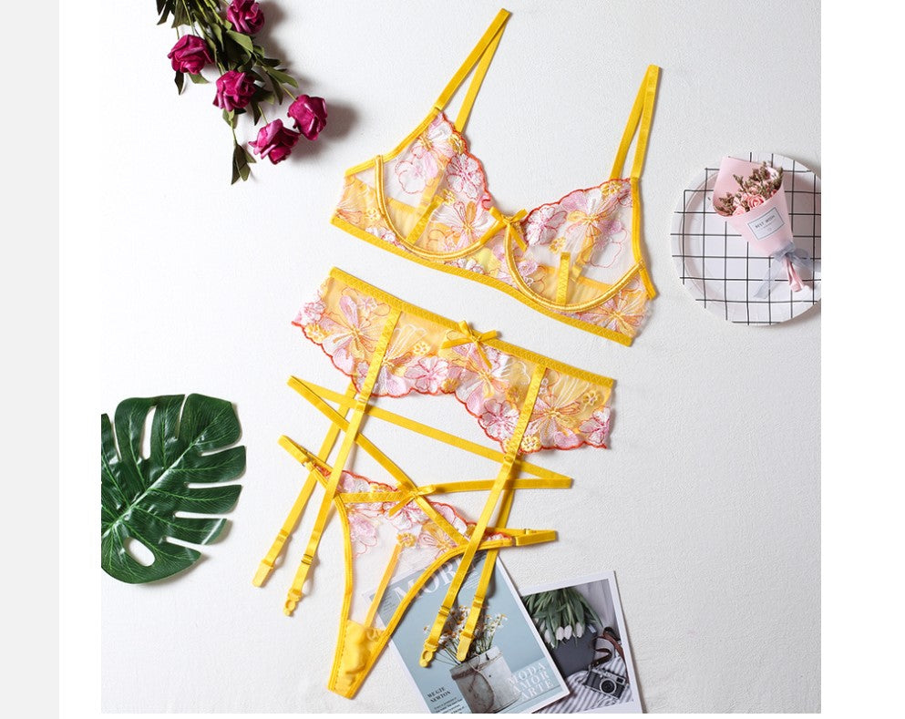 Yellow Lingerie Set Ub98496 Uoobox