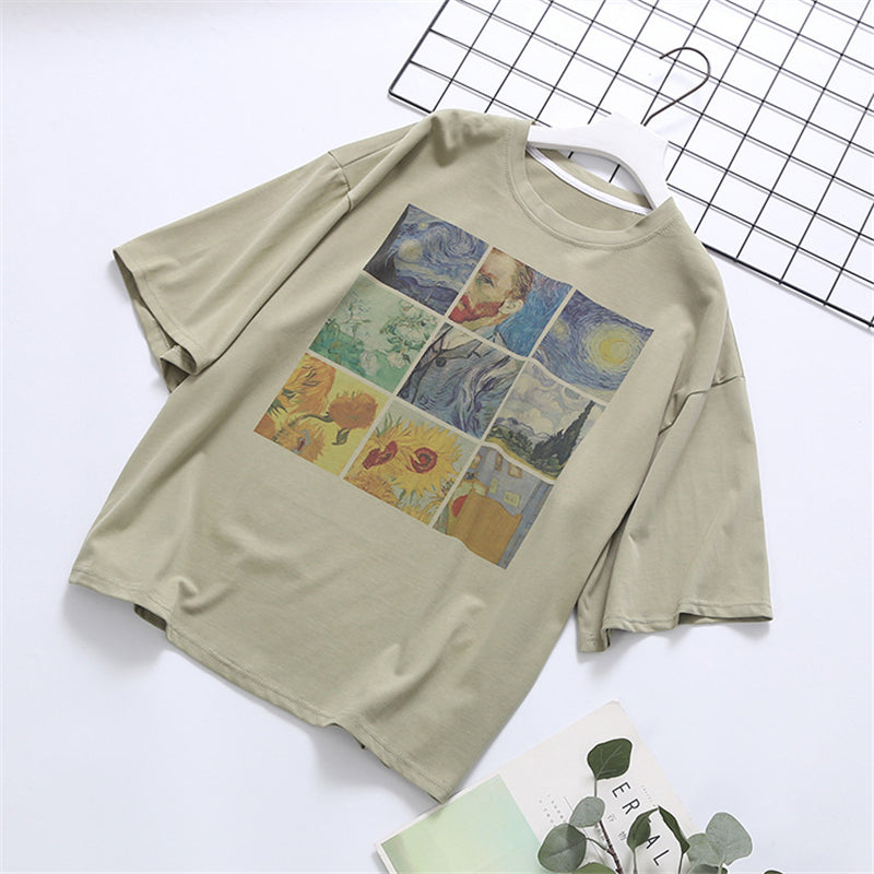 "VAN GOGH OIL PAINTING" T-SHIRTS K041701 – Uoobox