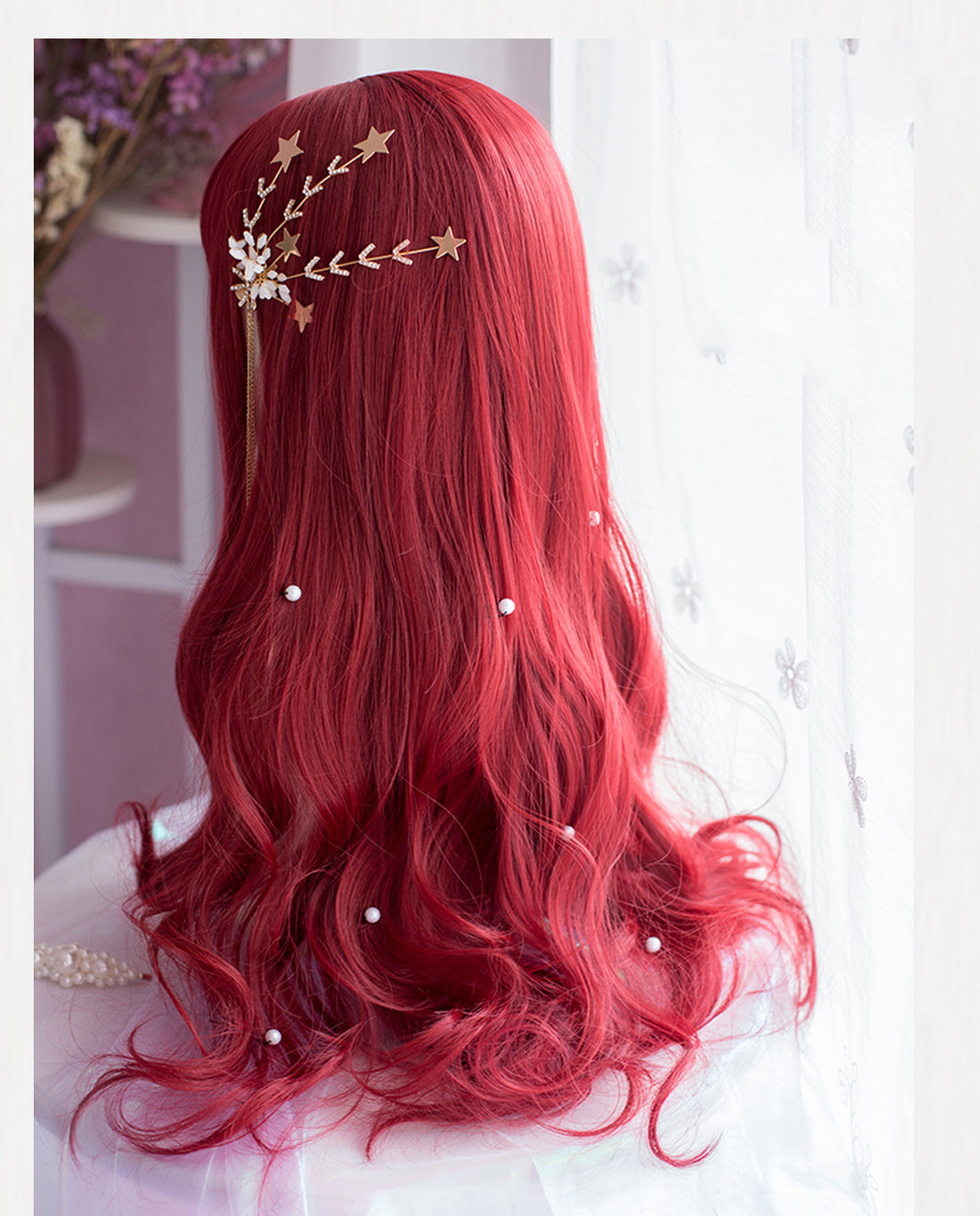 Little Mermaid Red Hair Wig