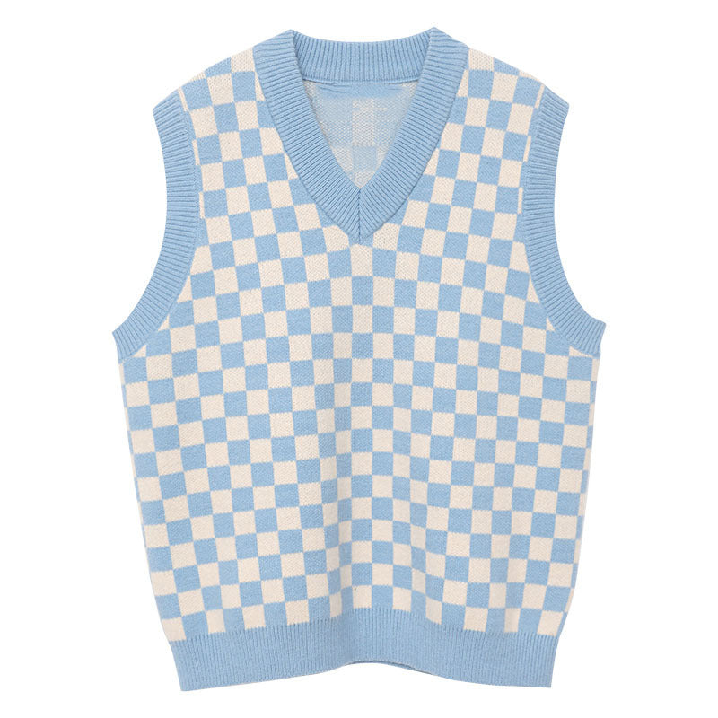 4 COLORS RETRO CHECKERS VEST UB2657 – Uoobox